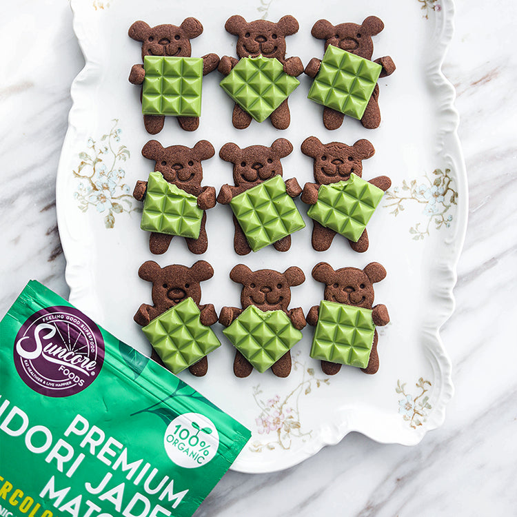 Matcha Chocolate Teddy Bear Cookies – Suncore Foods Inc.