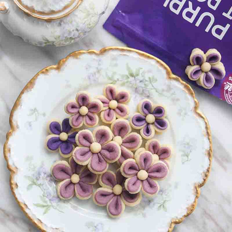 Purple Sweet Potato Flower Cookies – Suncore Foods Inc.