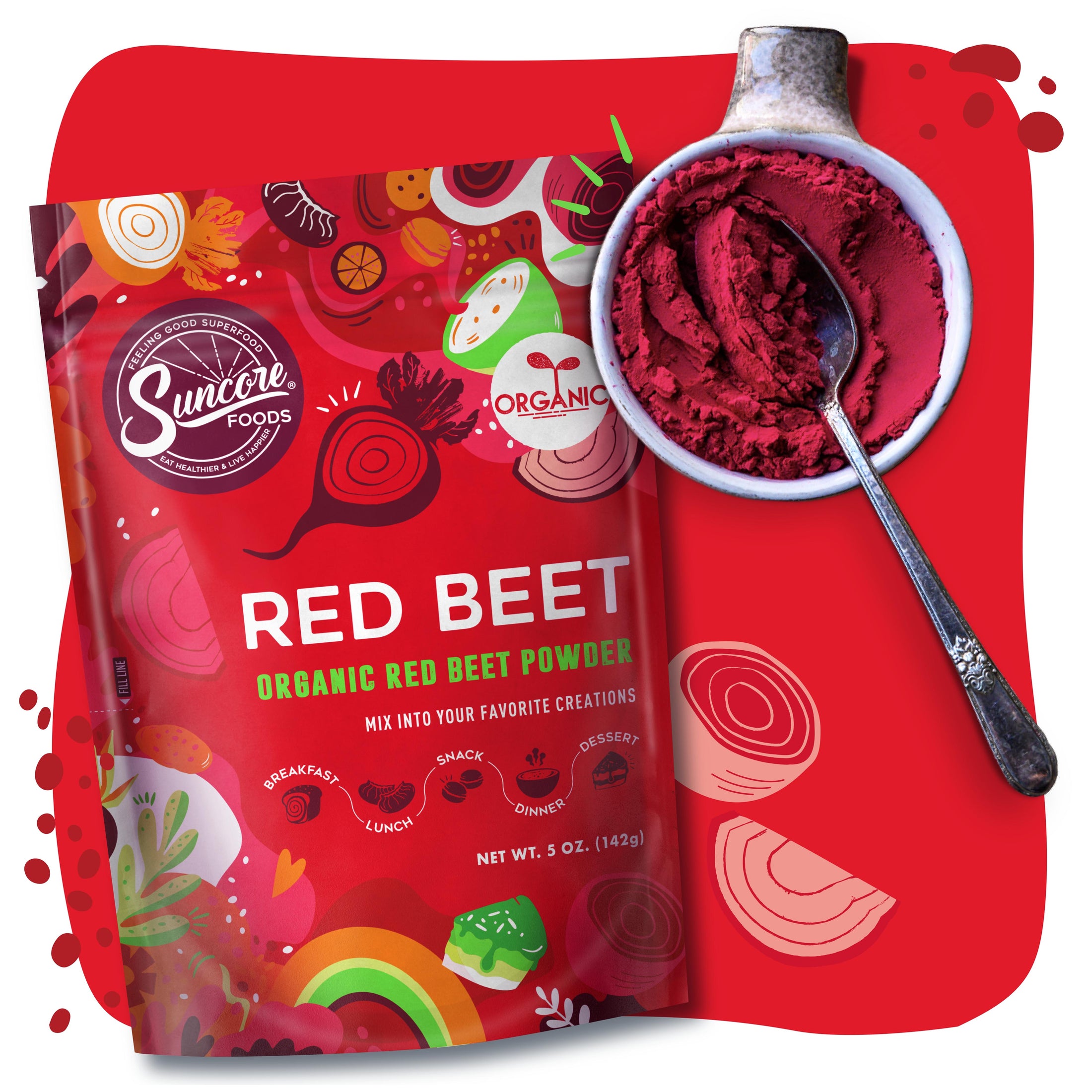 Red Beet Powder - Natural Food Coloring | Suncore Foods – Suncore Foods ...